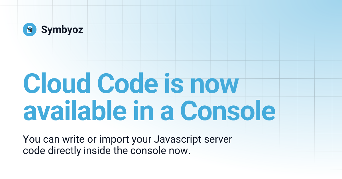 Cloud Code is now available in a Console | Symbyoz